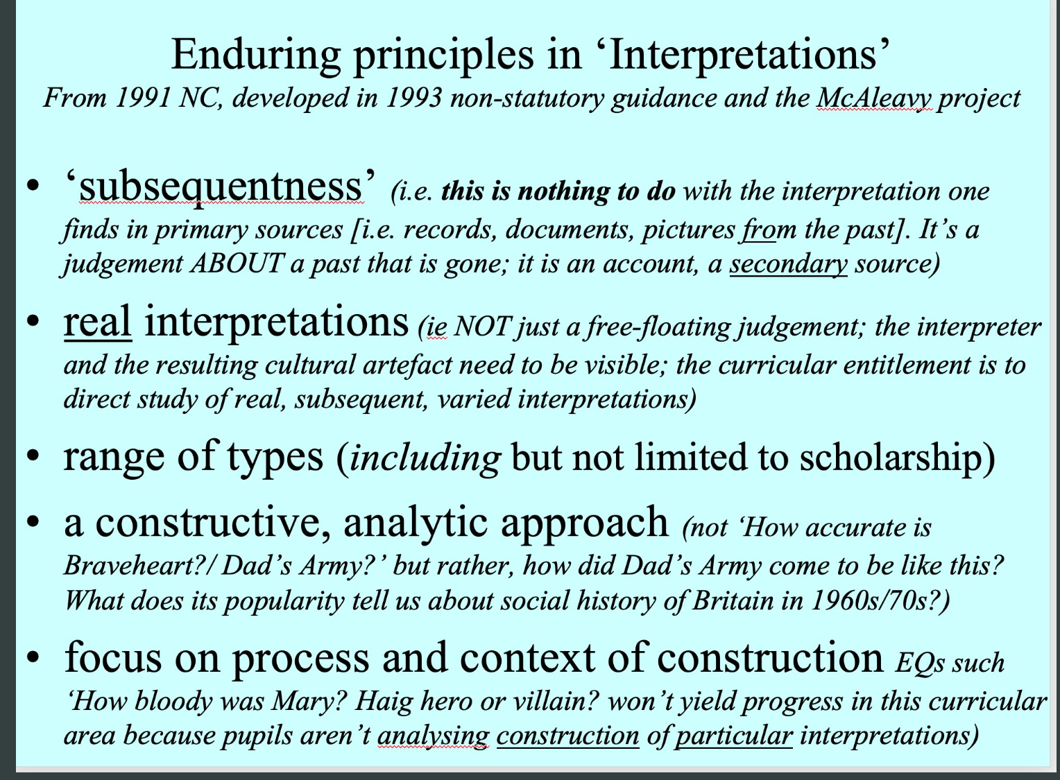 Interpretations – the essential ‘how to’ for history teachers! – OBHD